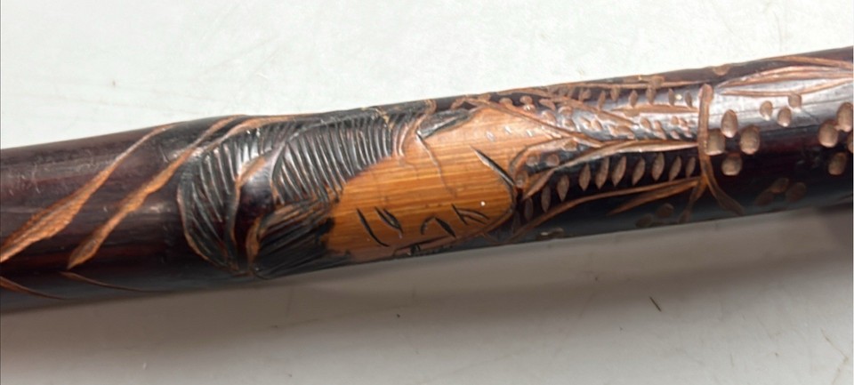 Handcrafted Bamboo Chinese Walking Stick 1800c 88cm | eBay UK