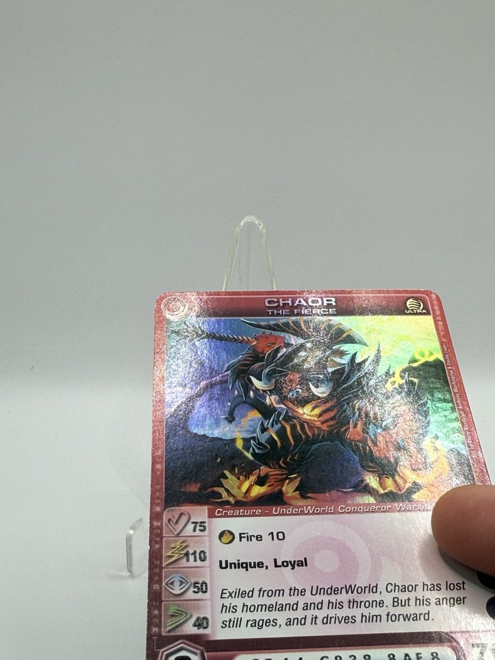 Chaor The Fierce 11/100 Ultra Rare Chaotic 75/110/50/40/ 70 MAX E HIGH ...
