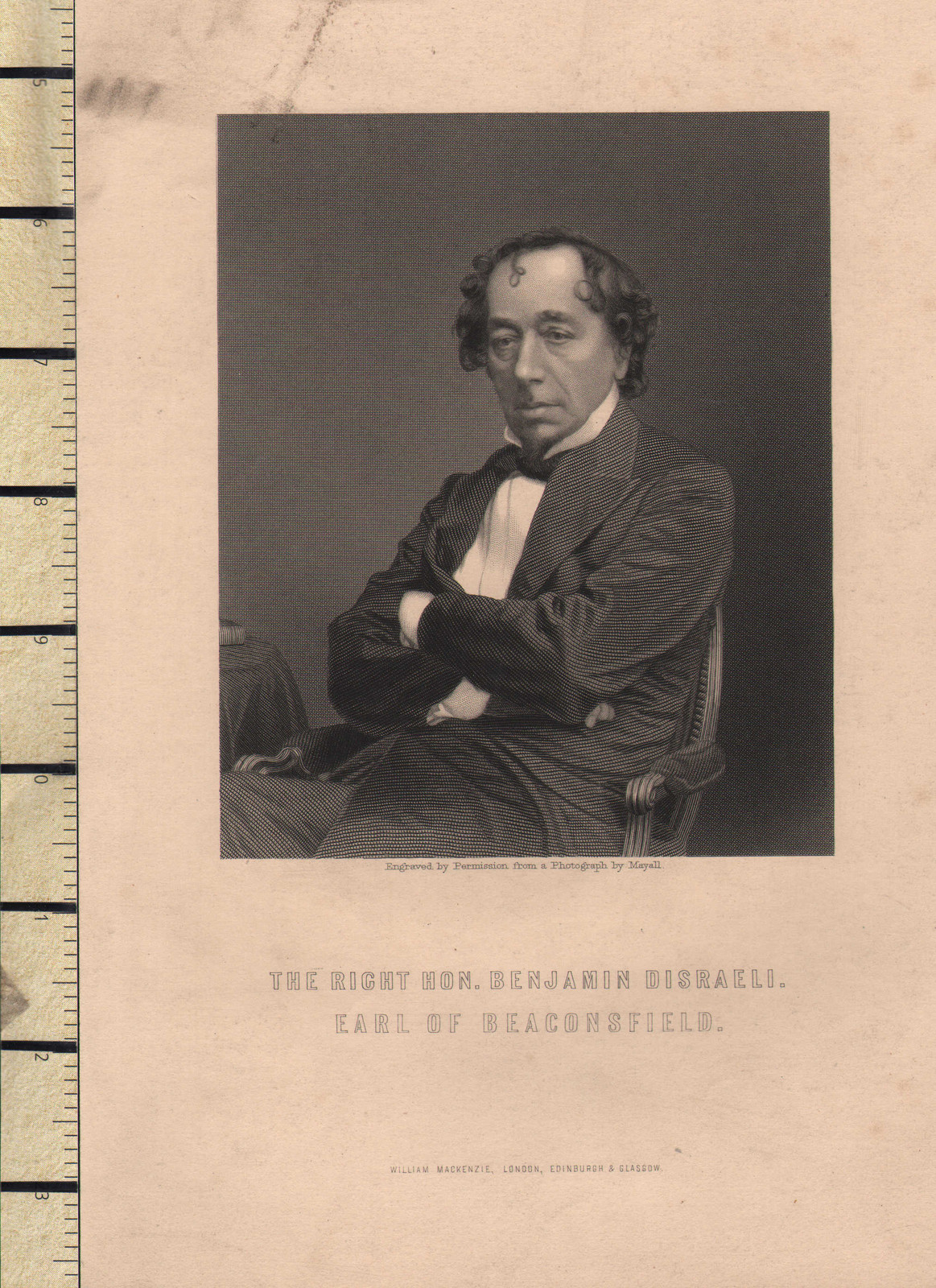 c1830 GEORGIAN PRINT ~ BENJAMIN DISRAELI EARL OF BEACONSFIELD | eBay