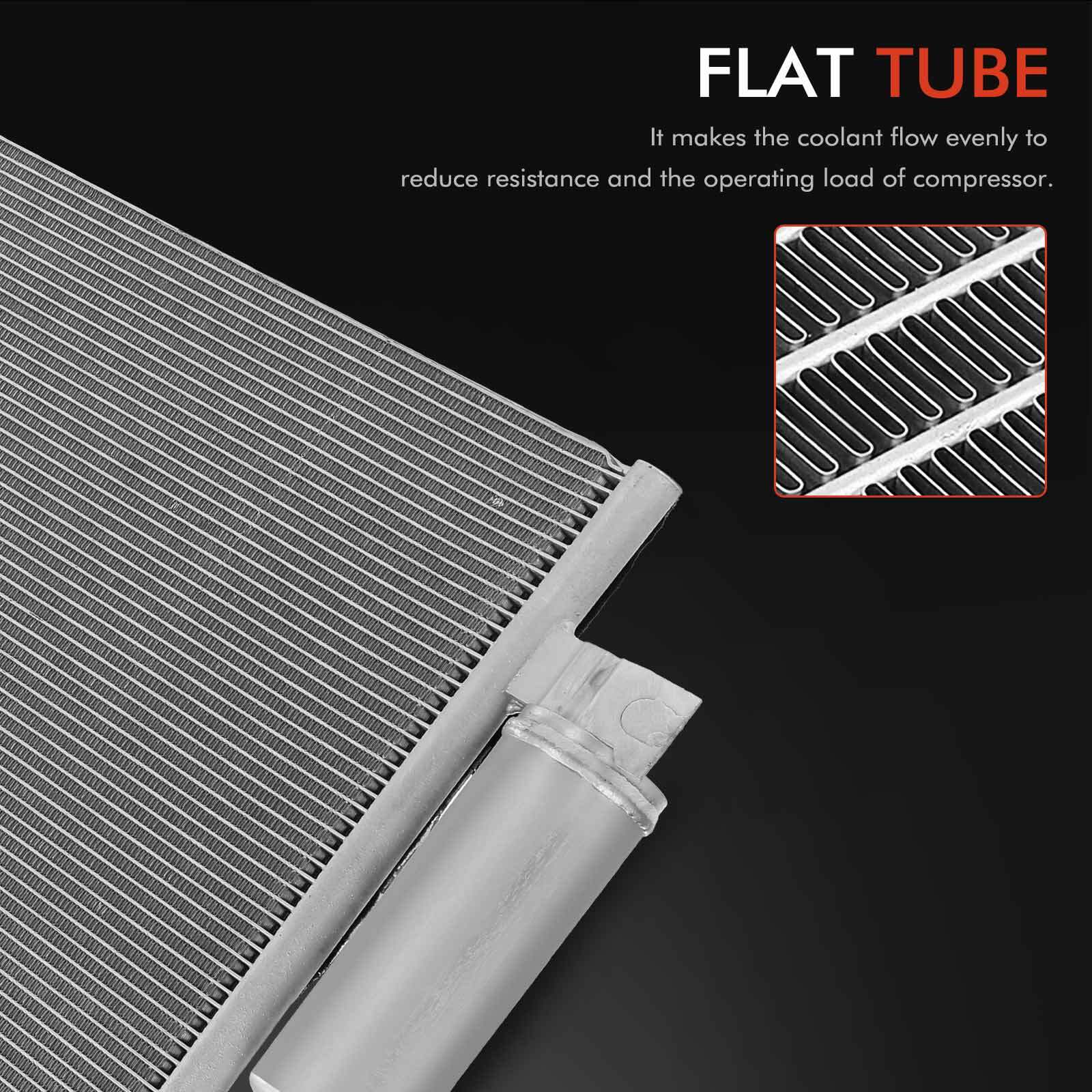 AC Condenser w/ Receiver Drier w/ Bracket for Nissan Titan XD 2016-2019 ...