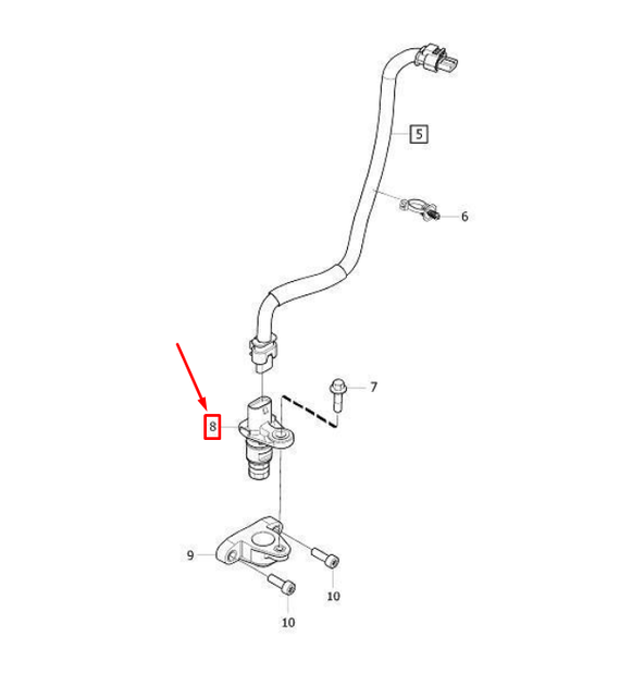 2017 Volvo V60 2.0 Crankshaft Position Sensor 31342468 31441271 for ...