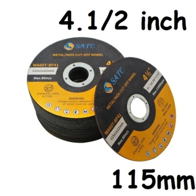 115mm Metal Cutting Slitting Discs 4 1/2" Ultra Thin for 4.5 inch Angle ...