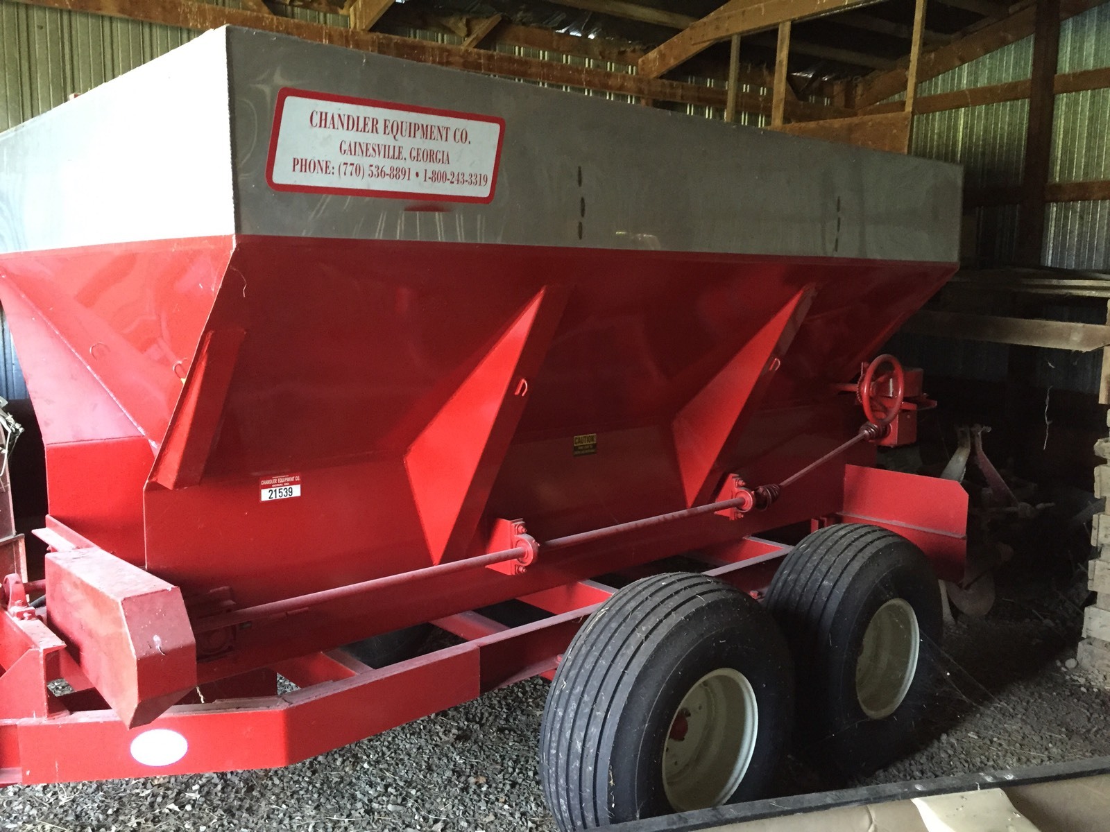 6 Ton Capacity Stainless Steel Lime / Fertilizer Spreader Applicator ...