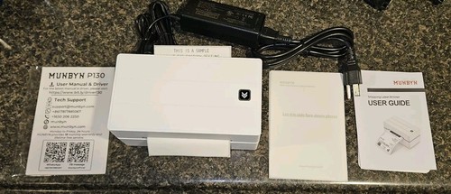 New MUNBYN Label Printer P130 4x6 USB Thermal Desktop Barcode Label ...