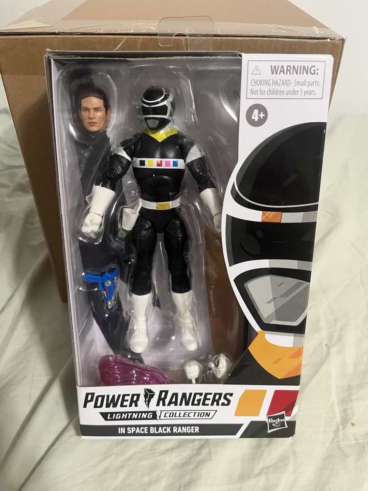 Power Rangers Lightning Collection In Space Black Ranger & Phantom ...