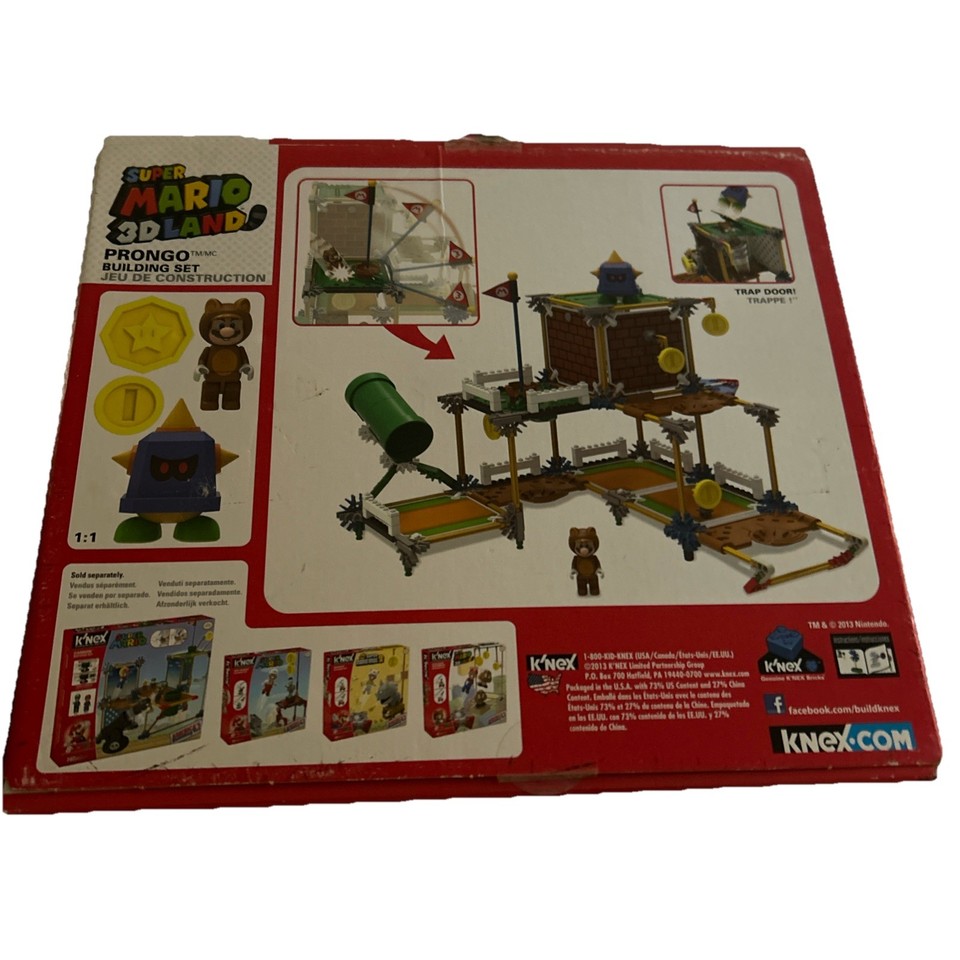 Knex Nintendo Super Mario 3D Land Prongo Building Set 208 PC *New In ...