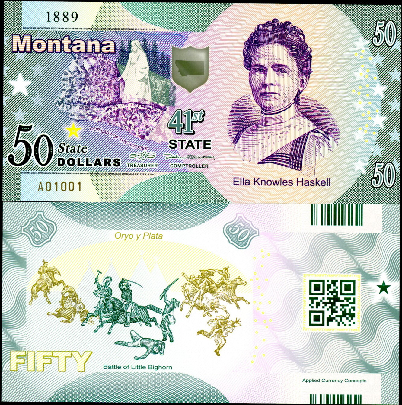 ACC STATE NOTE SERIES: MONTANA POLYMER FANTASY ART BILL - ELLA KNOWLES ...