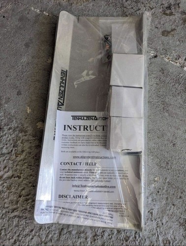 Tenhulzen Toe Plates Wheel Alignment Tool DIY Silver NIB | eBay