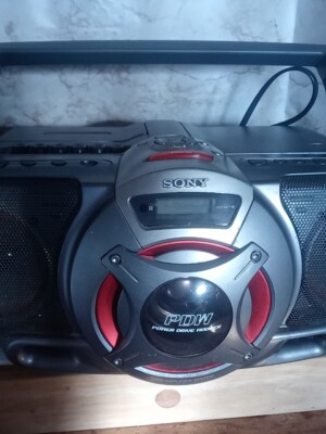 Sony CFD-G55 Cassette CD Player AM/FM Radio Boombox PowerDriveWoofer ...