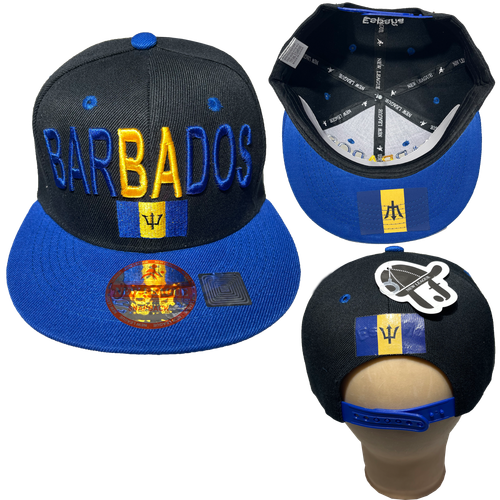BARBADOS Flag 3D Embroidered Snapback Adjustable Baseball Cap Hats LOT ...