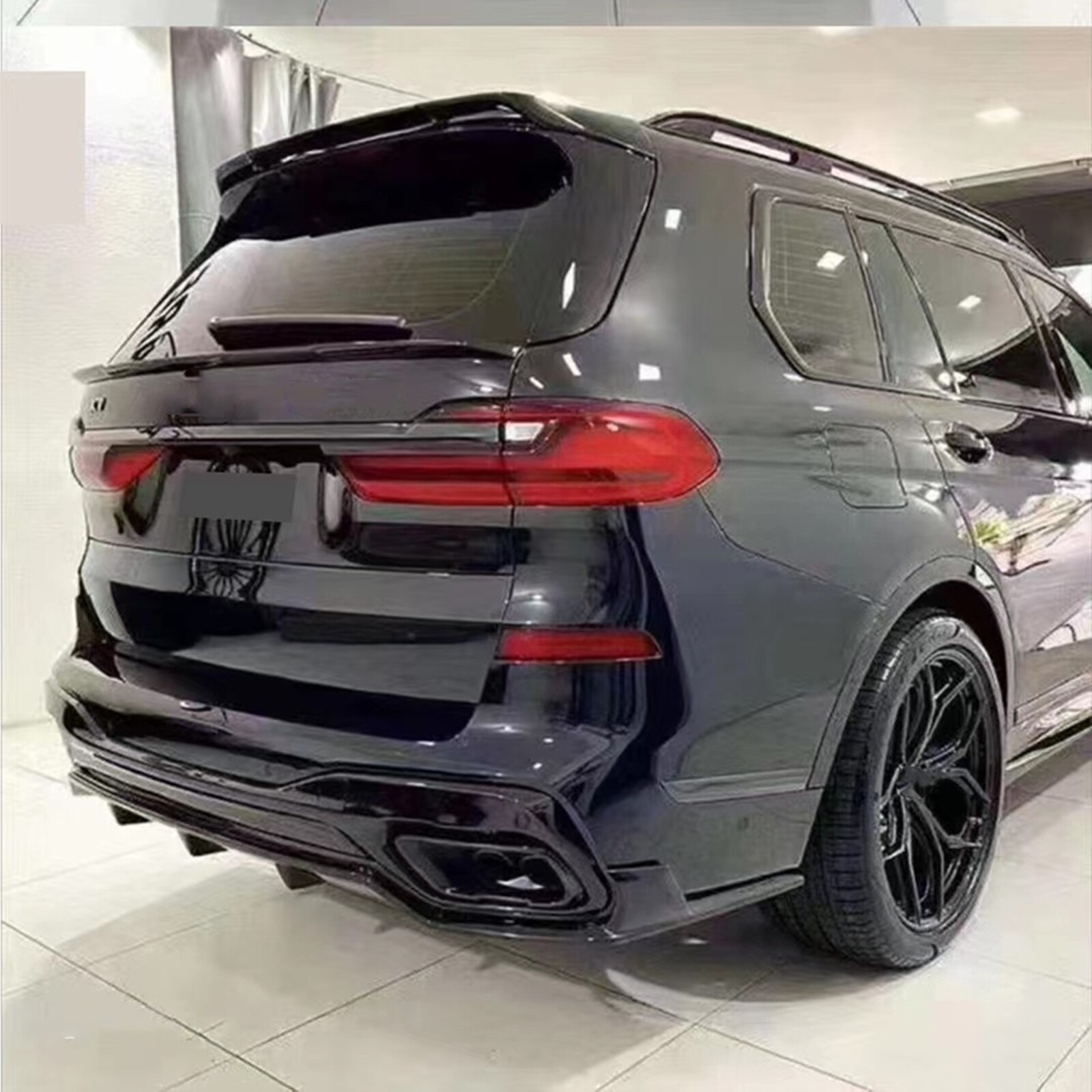 1 Set Rear Diffuser Wing Cover Trim Black For 2019-2024 BMW G07 X7 M ...