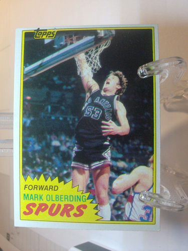 1981-82 Topps Basketball #MW104 - Mark Olberding - San Antonio Spurs ...