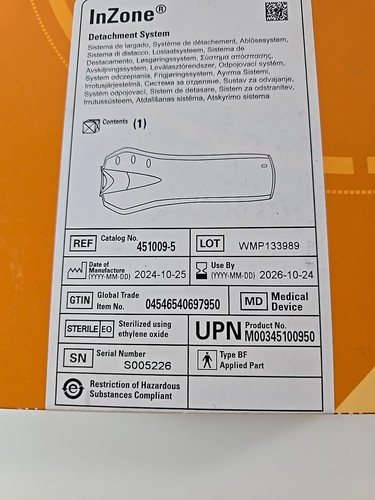 Stryker Neurovascular Inzone Detachment System | eBay