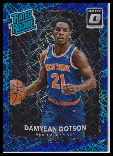 2017-18 Donruss Optic #166 Damyean Dotson Blue Velocity Rookie RC | eBay