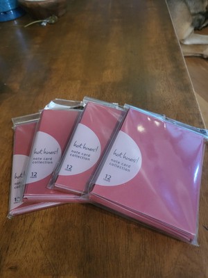 lot of 4 packs of 12 hot hues blank notecards and envelopes red | eBay