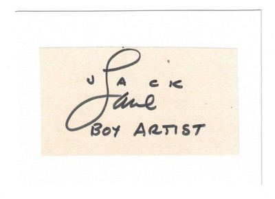Jack Lane Cut Signature! Signed! Caricature Artist! Autograph! | eBay