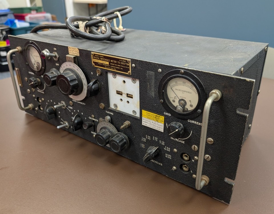 WWII ??? Signal Corps Crystal Impedance Meter TS-330/TSM U.S. Army ...