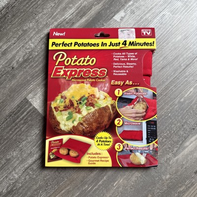 POTATO EXPRESS Microwave Potato Cooker for Making Baked Potatoes 2 PACK ...