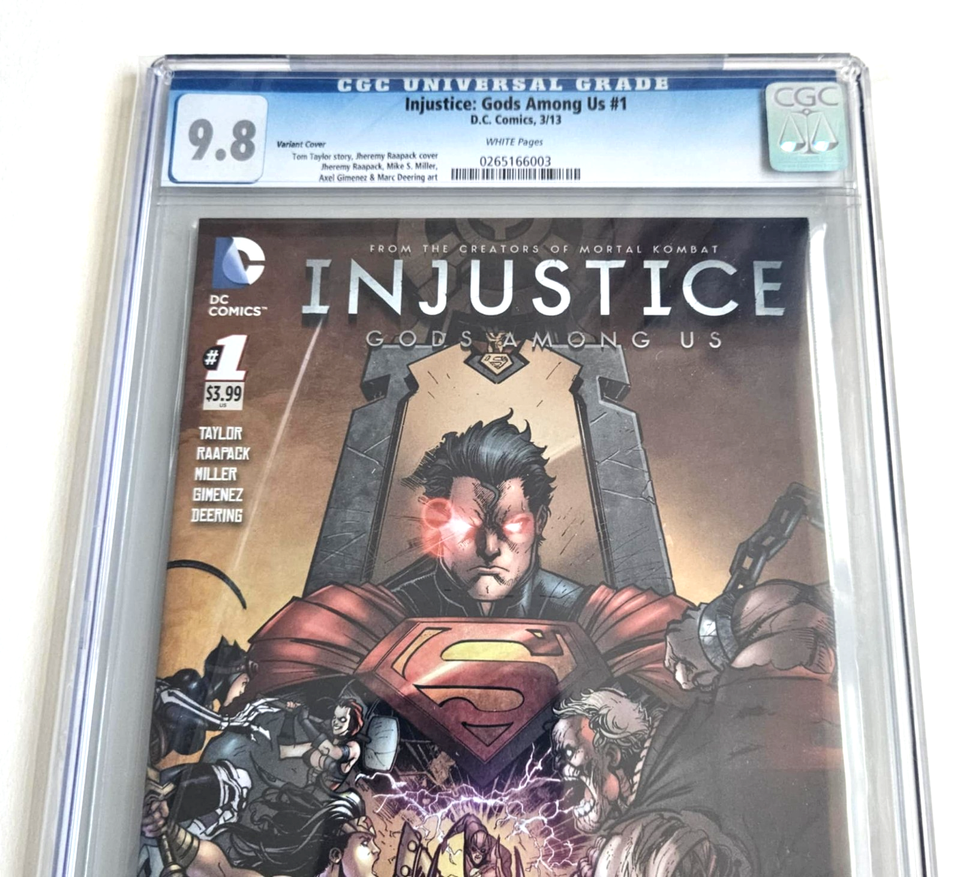 Injustice #1 CGC 9.8 WP Raapack Variant Cover DC Comics 2013 | eBay
