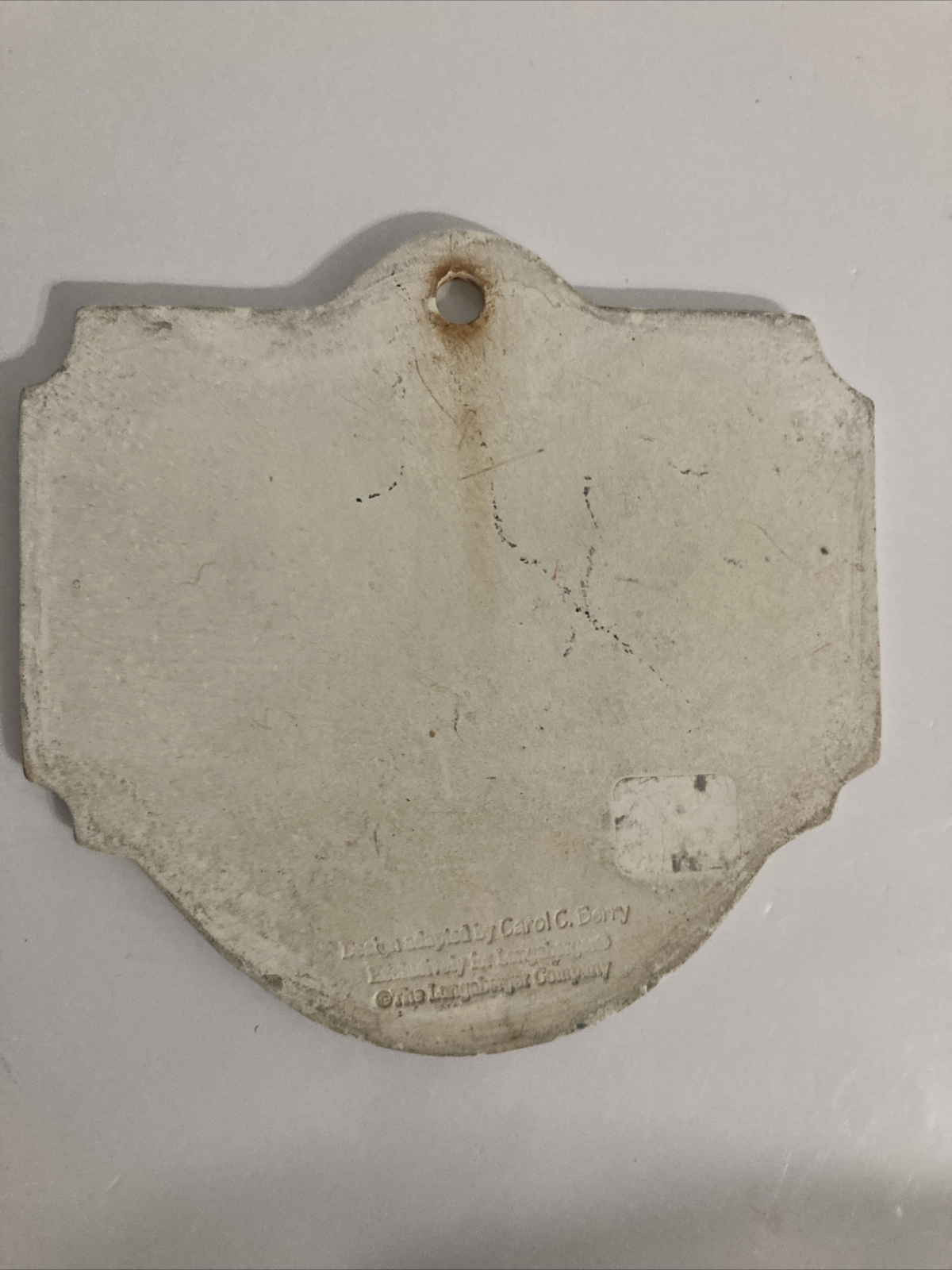 Longaberger Pottery Patriotic Plaque Stars & Stripes Ceramic Carol ...
