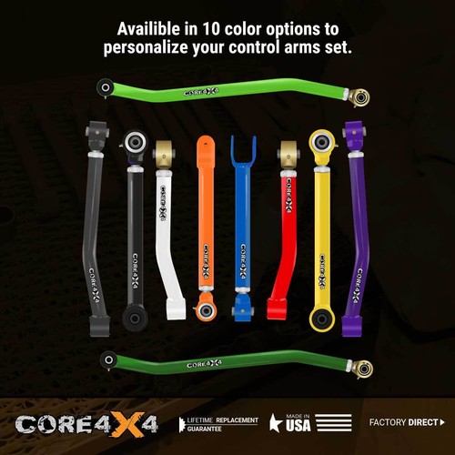 Core 4x4 Control Arms Crawl Rear Upper Fits Jeep WK - Green | eBay