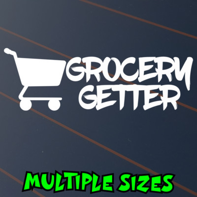 Grocery Getter Sticker Car Decal Mum Mini Van JDM Funny Ute Patrol ...