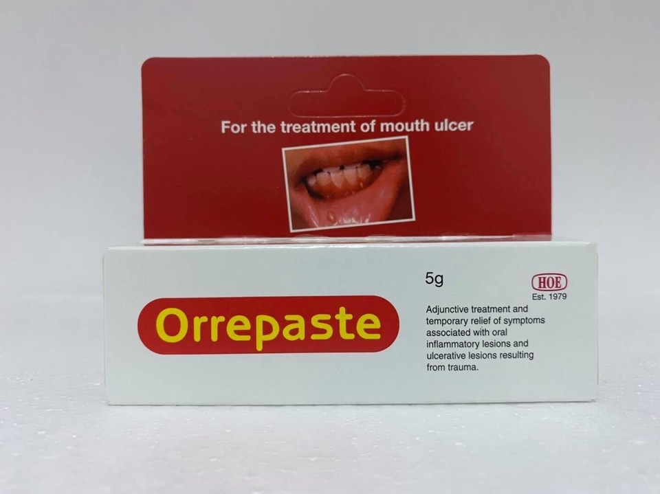 Orrepaste HOE Mouth Ulcer Gel Treatment (5g) - Specialist Mouth Ulcer ...