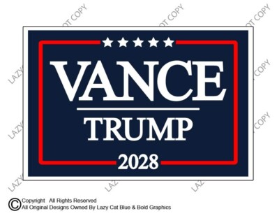 Vance Trump 2028 Decal Sticker JD MAGA Trump Make America Great ...