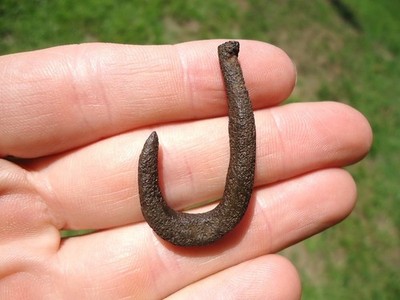 EXCEPTIONAL BONE FISH HOOK DEEP SOUTH ARTIFACTS ARROWHEADS FLORIDA ...
