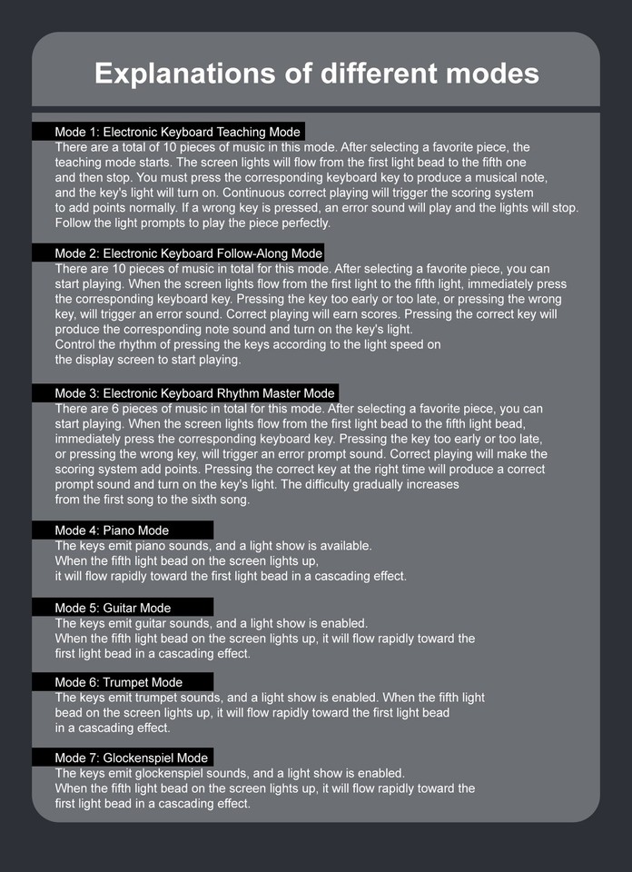 Music Rhythm Game Machine Rhythm Master 7 Modes Interesting Game ...