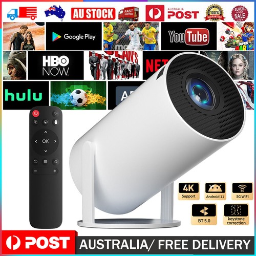 7000 Lumen LED Projector Mini Home Theater WiFi Bluetooth Android HDMI ...