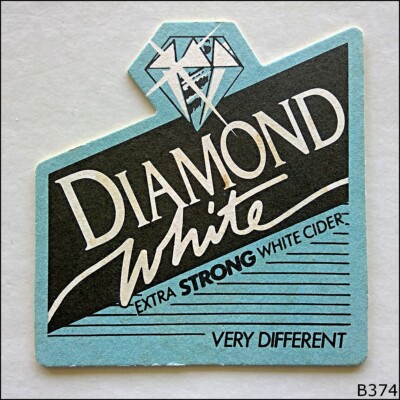 Diamond White Extra Strong White Cider Very Different Coaster (B374 ...