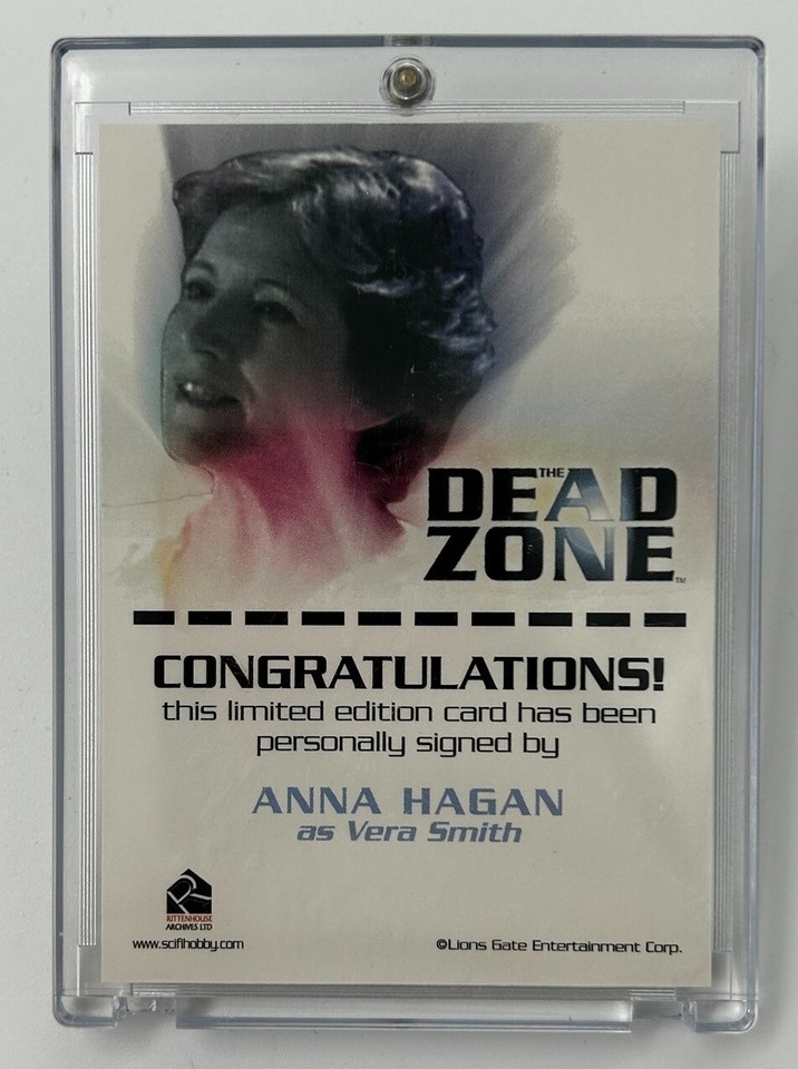 Anna Hagan as Vera Smith Autograph Card - The Dead Zone - Rittenhouse ...