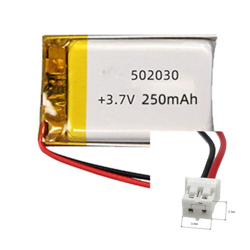 Rechargeable 3.7V 250Mah 502030 Li Polymer Ion Battery For Camera Smart ...