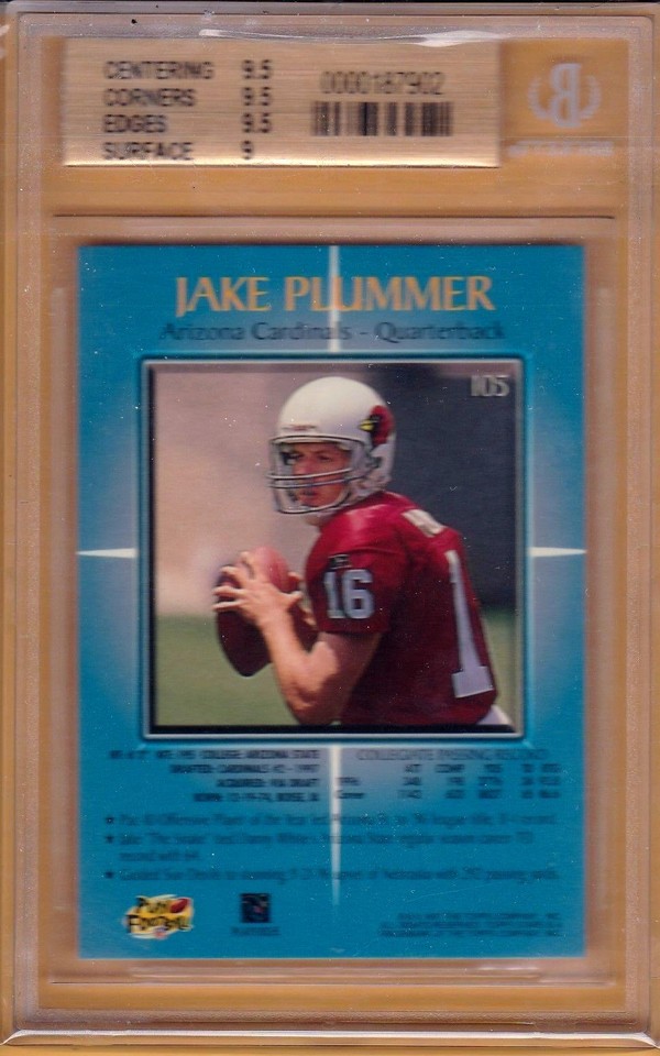 Jake Plummer 1997 Topps Stars Rookie Card#105 Graded GEM BGS 9.5 ...