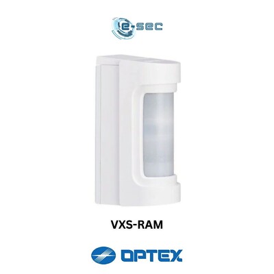 OPTEX VXS-RAM (W) Rilevatore doppio PIR da Esterno, 12m 90°, con ...