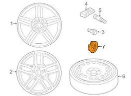 Porsche Cayenne 9PA Wheel Center Hub Caps x4 9P1601147A88Z NEW GENUINE ...