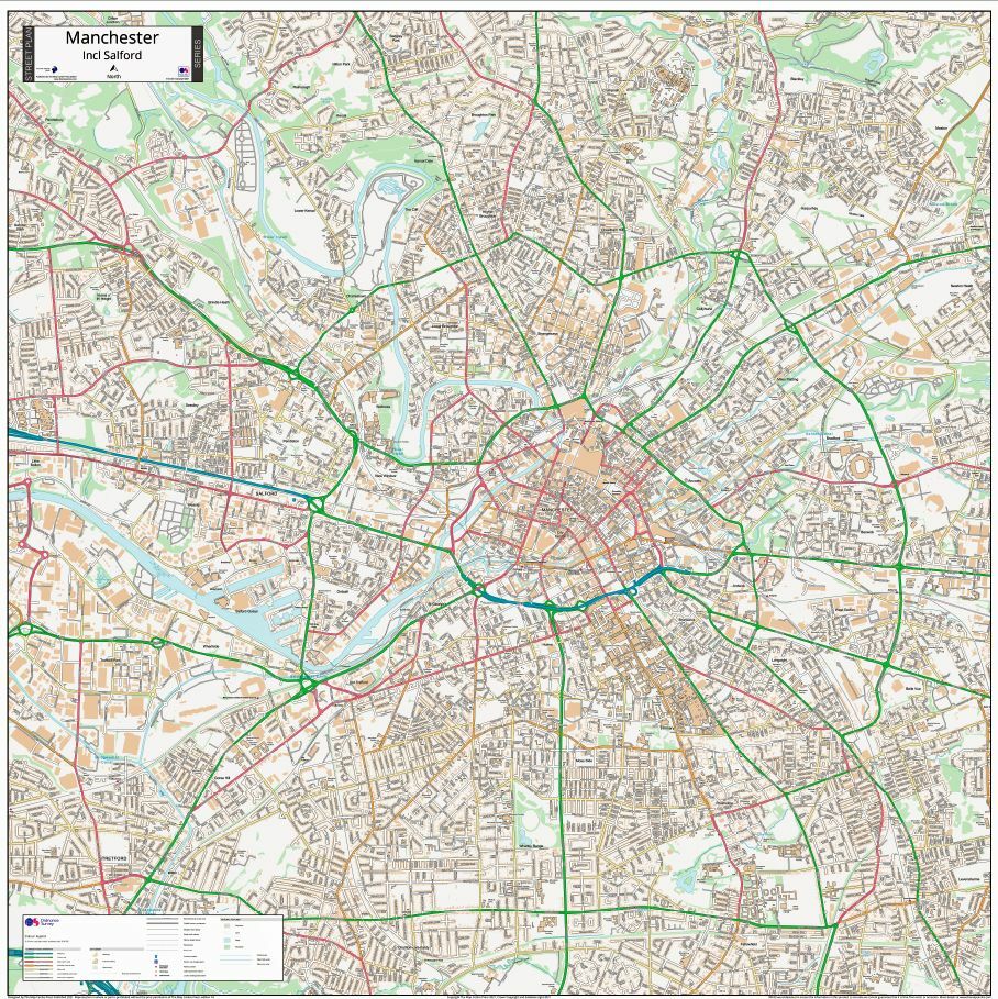 Ashley Streets Manchester Map