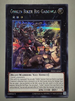 YUGIOH GOBLIN BIKER BIG GABONGA ASIA ENGLISH EDITION PHNI-AE037 SECRET ...