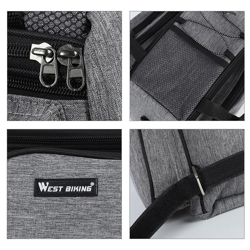 WEST BIKING Waterproof Bike Pannier MTB Bicycle Rack Pack Carrier Bag ...