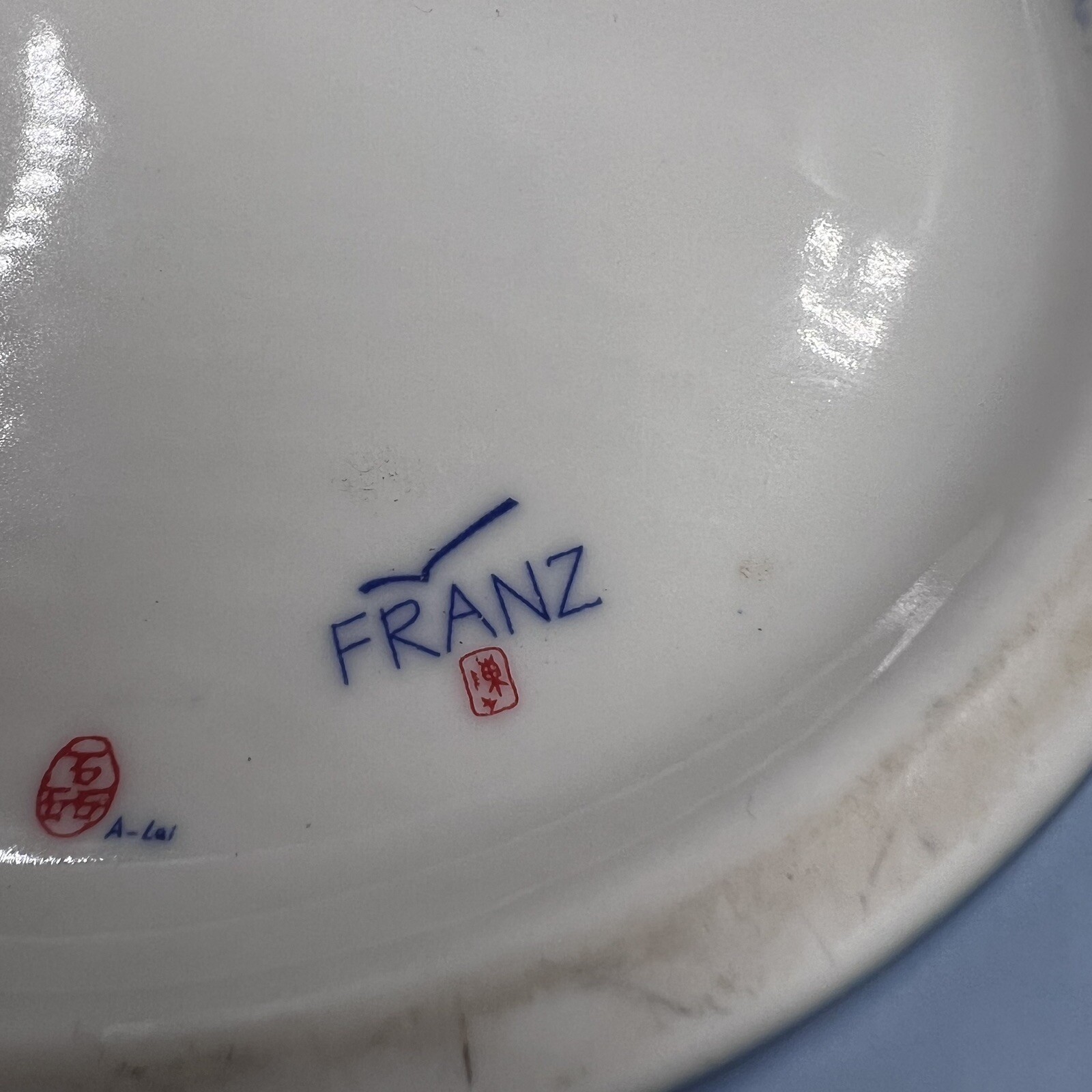 Franz Porcelain Amphibia Frog and Lily Pad Large 3-D Centerpiece Bowl ...