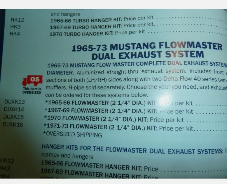 TONY D BRANDA 1970 MUSTANG MACH1 DUAL FLOWMASTER EXHAUST FORD DUXK15 ...