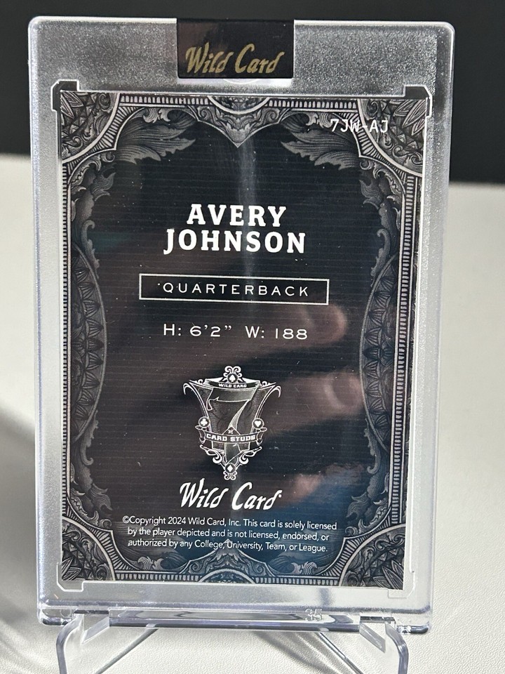 2024 Wild Card 7 Card Jokers Wild Avery Johnson PRC 1/1 Kansas State | eBay