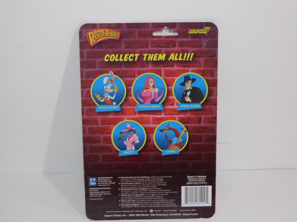 Who Framed Roger Rabbit Stupid ReAction Figures. 3.75” action figure | eBay