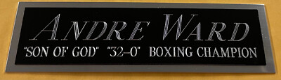 ANDRE WARD NAMEPLATE FOR AUTOGRAPHED Signed Gloves Boxing ROBE TRUNKS ...