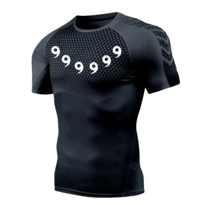 Anime Compression Shirts Men BJJ Fitness Summer Quick Dry Gym Shirt ...