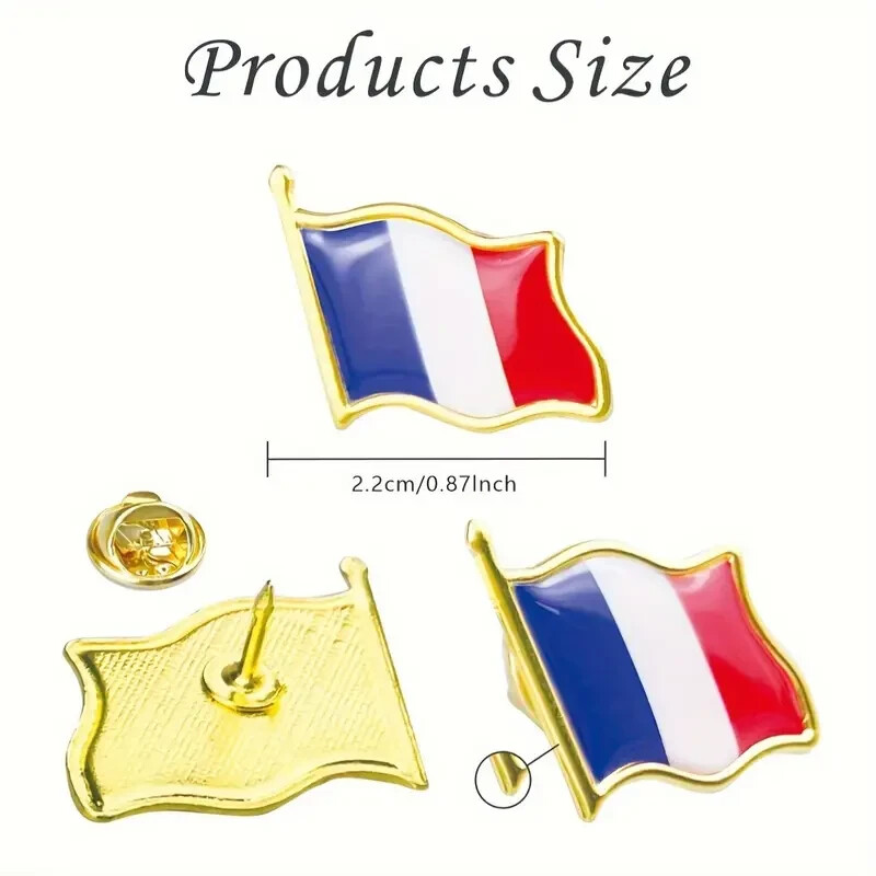 France Flag Lapel Pin – French Country Metal Badge – Patriotic Gift ...