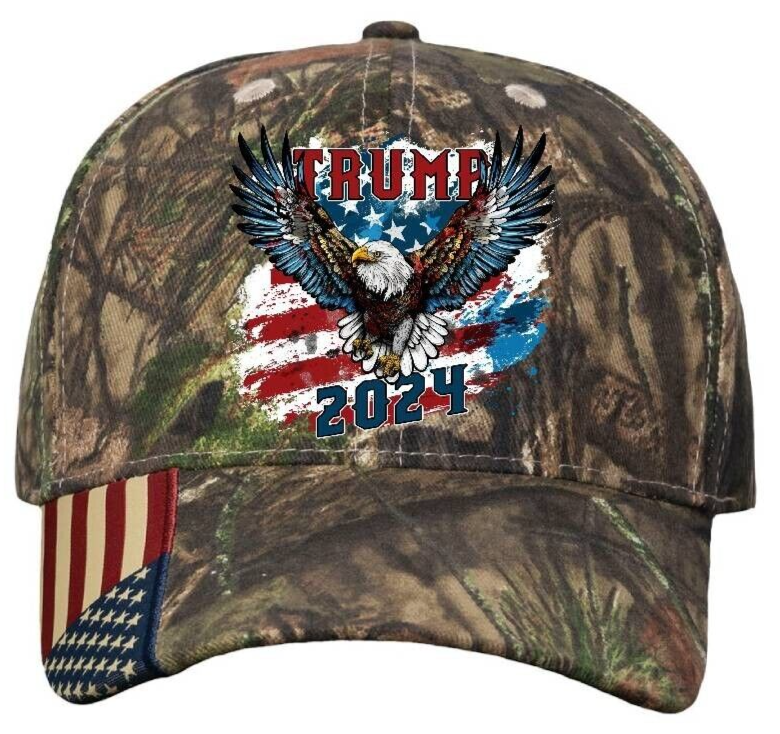 Trump 2024 Take America Back Again MAGA 45 47 USA Flag Eagle Camo DTF ...