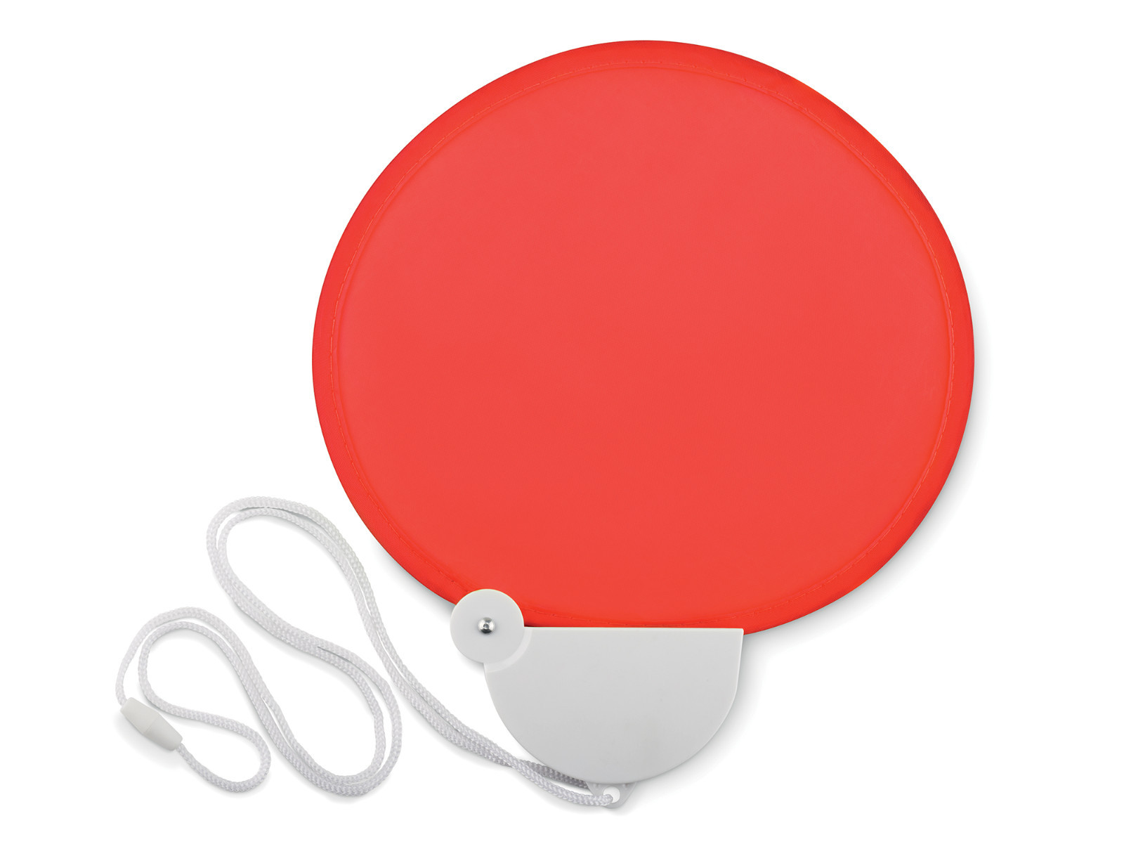 Foldable hand fan with Lanyard- Polyester material twist into handle ...