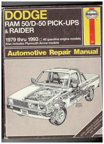 Dodge RAM 50/D-50 Pick-Ups & Raider 1979-1993 HAYNES 556 | eBay